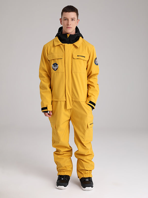 Men's Searipe Mountain Slope Star One Piece Snowsuit Ski Jumpsuit | Dawnski